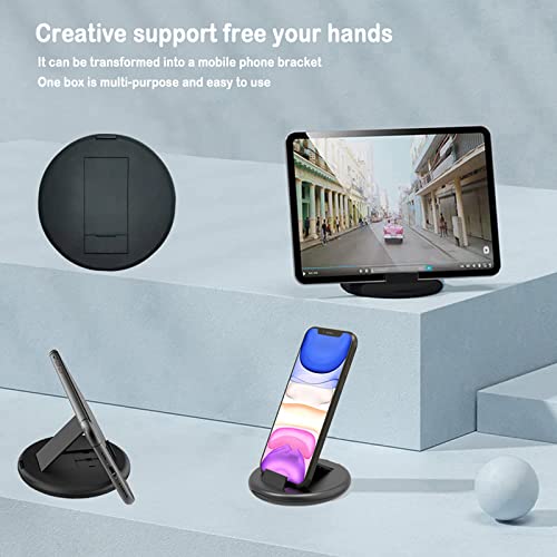 HESIMING USB C to Lightning Adapter Kit,Multi Charging Cable Case Convertor USB C to Type C/iOS Device/Micro Adapter Travel Data Cable Set Contains Card Storage,Phone Holder, Tray Eject Pin(Black)