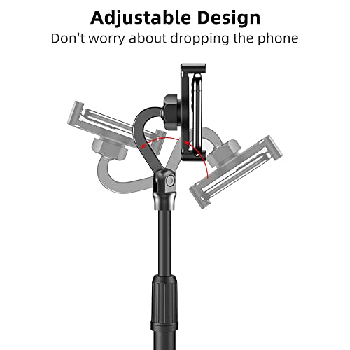 Lawdiey Cell Phone Stands, Multifunctional Mobile Phone Bracket Live Broadcast Bracket Adjustable Height Mobile Phone Telescopic Portable Bracket Live Bracket