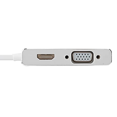 Hub Converter, Aluminum Shell USB 3.0 Port HD Converter Adapter Multifunction Lightweight 1920x1200/30hz for Keyboard