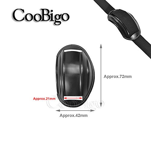 CooBigo 10X Plastic Black Helmet Chin Pad for Motorcycle Bicycle Batting Rollerblading Helmet DIY Craft Accessory