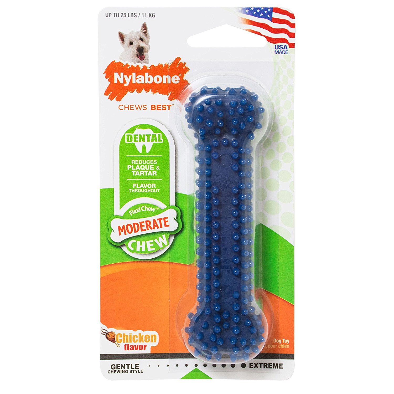 Nylabone Nx934 Regular Dental Chew Bone