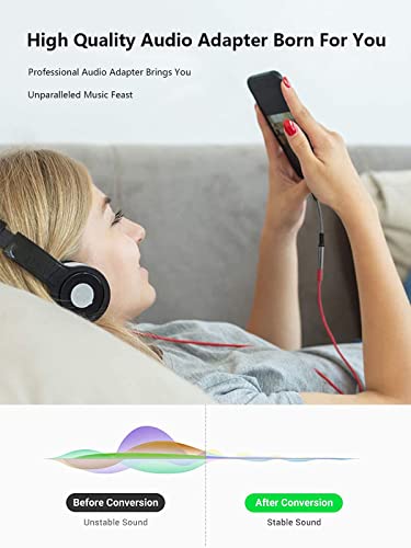 THYBDB Headphone Adapter for iPhone, for iPhone aux Adapter, Earphone Adapter Jack Compatible for iPhone 13/13 Pro/12/11/11 Pro/11 Pro Max/SE/X XR XS XS Max 8 7(Music Species)