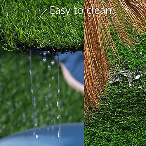 Hamiledyi Chicken Nesting Pads, Artificial Grass Rug Carpet Synthetic Turf Mats Nest Bedding for Chicken Coop Pet Garden Lawn 12"x12" (4PCS)