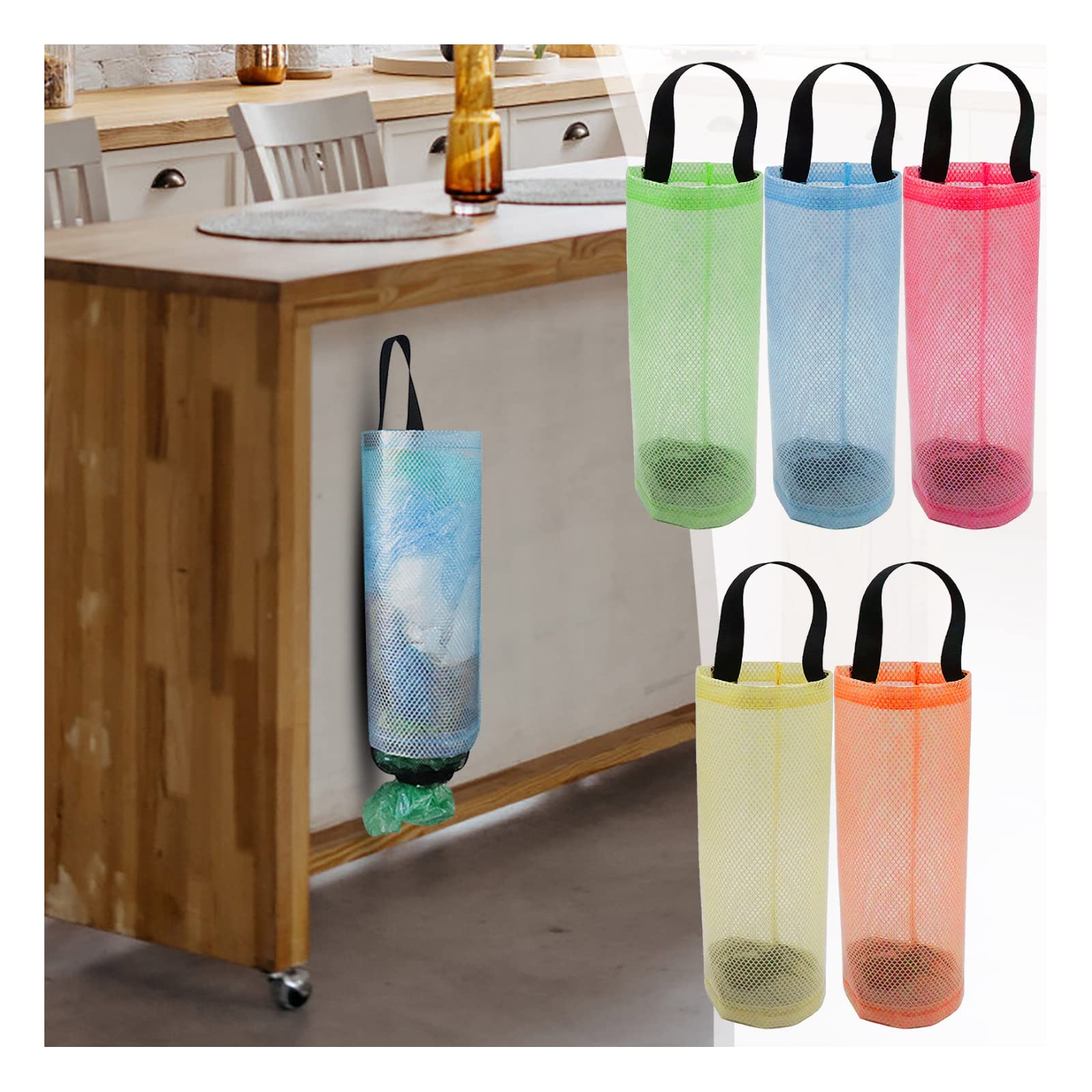 Hanging Hanging Rubbish Bag Bag Extraction Bag Box Round Miscellaneous Kitchen Storage Convenient Bag Organizer Kitchen Storage Wall Kitchen,Dining & Bar