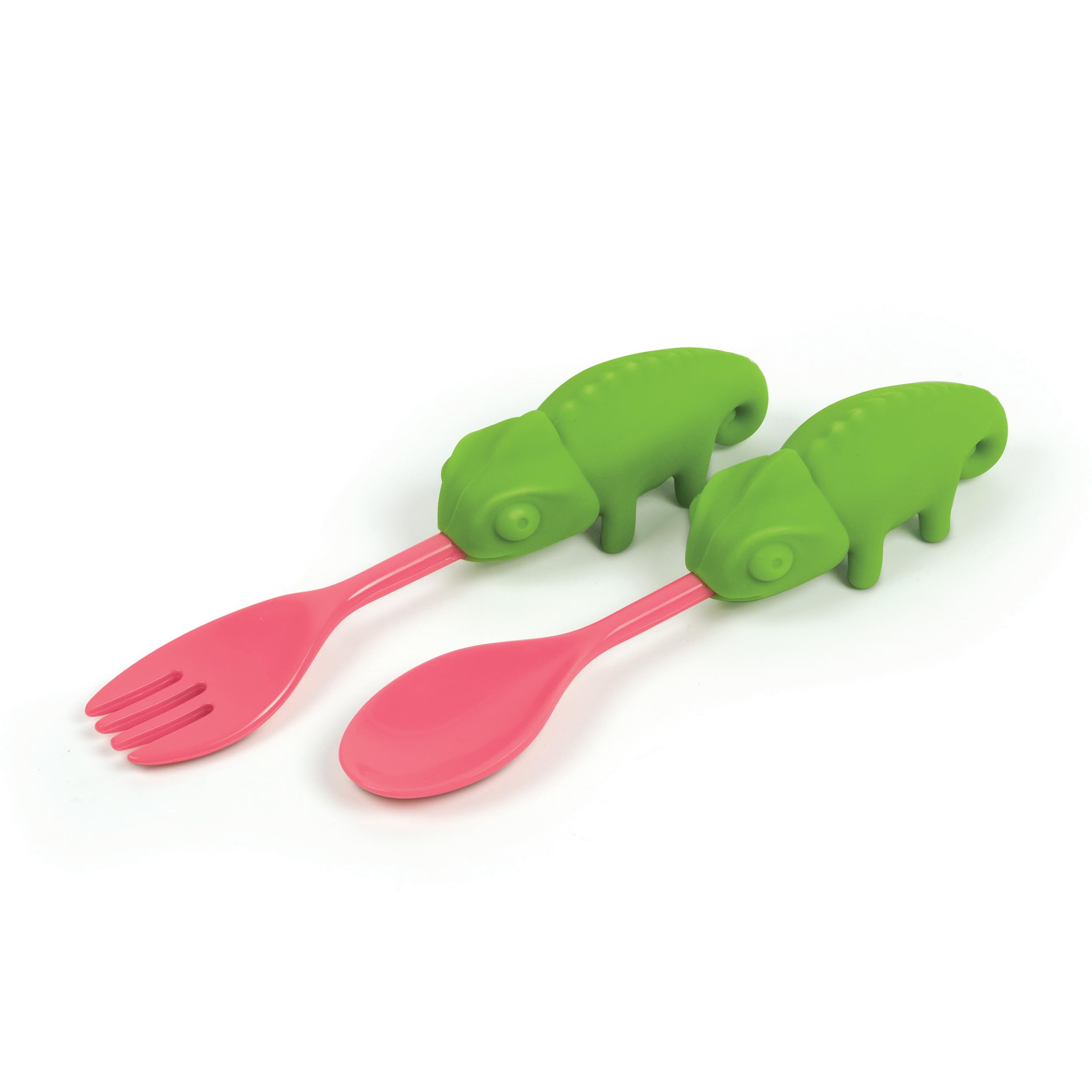 Genuine Fred TASTE BUDS Utensil Set- Chameleon Fork and Spoon Set- Picky Eater Solutions- Fun Stocking or Basket Stuffer for Kids