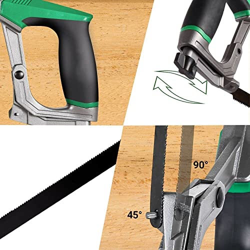Hacksaw Frame Set, Standard and Mini Hacksaw, 12" Replaceable Blade