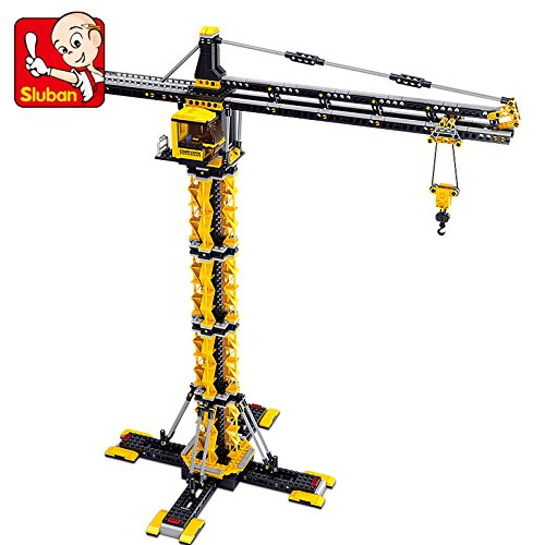Sluban M38-B0555 Vehicle Blocks Engineering Bricks Toy β Tower Crane