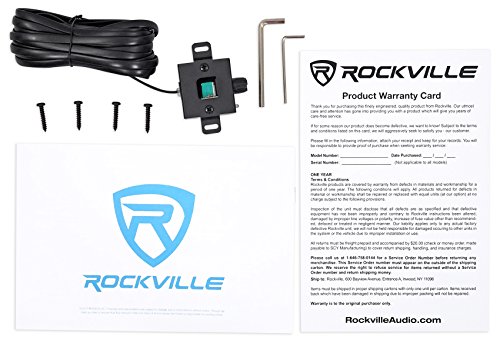 Rockville dB16 8000 Watt Peak/2000w RMS Mono 2 Ohm Amplifier Car Audio Amp, Black 15.1 Pounds