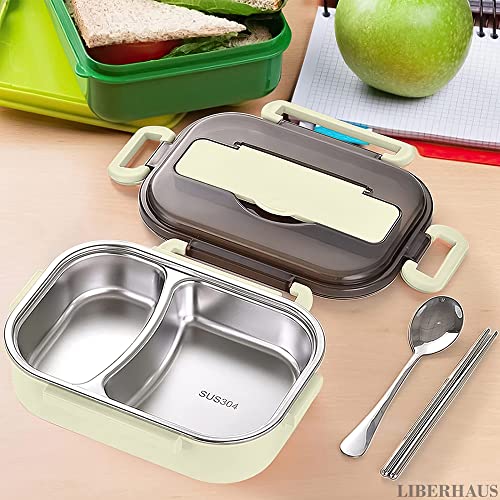 Stainless Steel Lunch Containers for Adults - Simple Modern Bento Lunch Box for Adults With Compartments Hot and Cold Lunch Boxes for Adults - Food Storage Containers Lunch Box Accessories for Adults