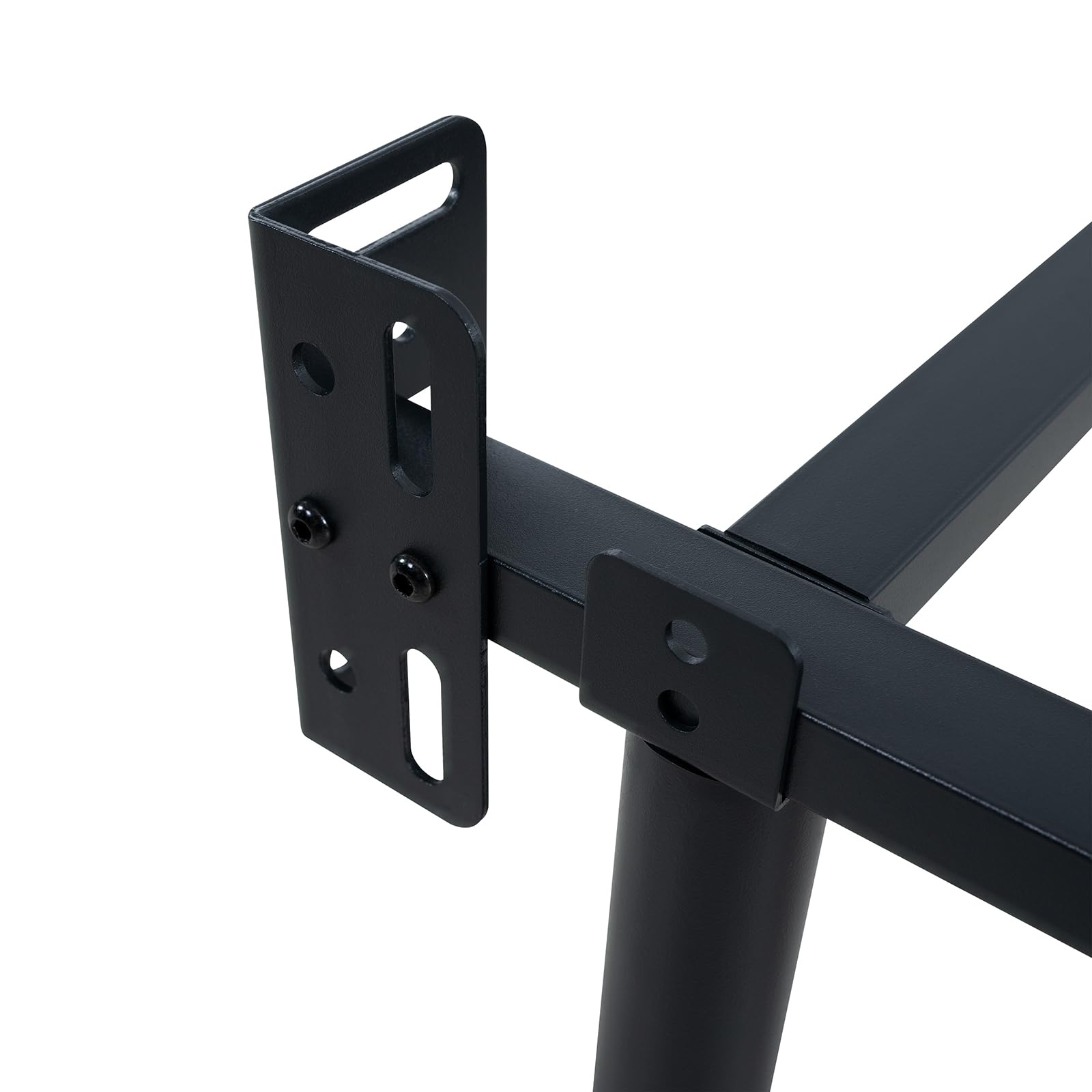 NELGUTA Basics Metal Bed Frame, 7 Inch Support for Box Spring and Mattress Set, Black, King
