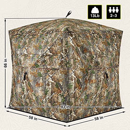 TIDEWE Hunting Blind & Hunting Backpack(Next Camo G2)