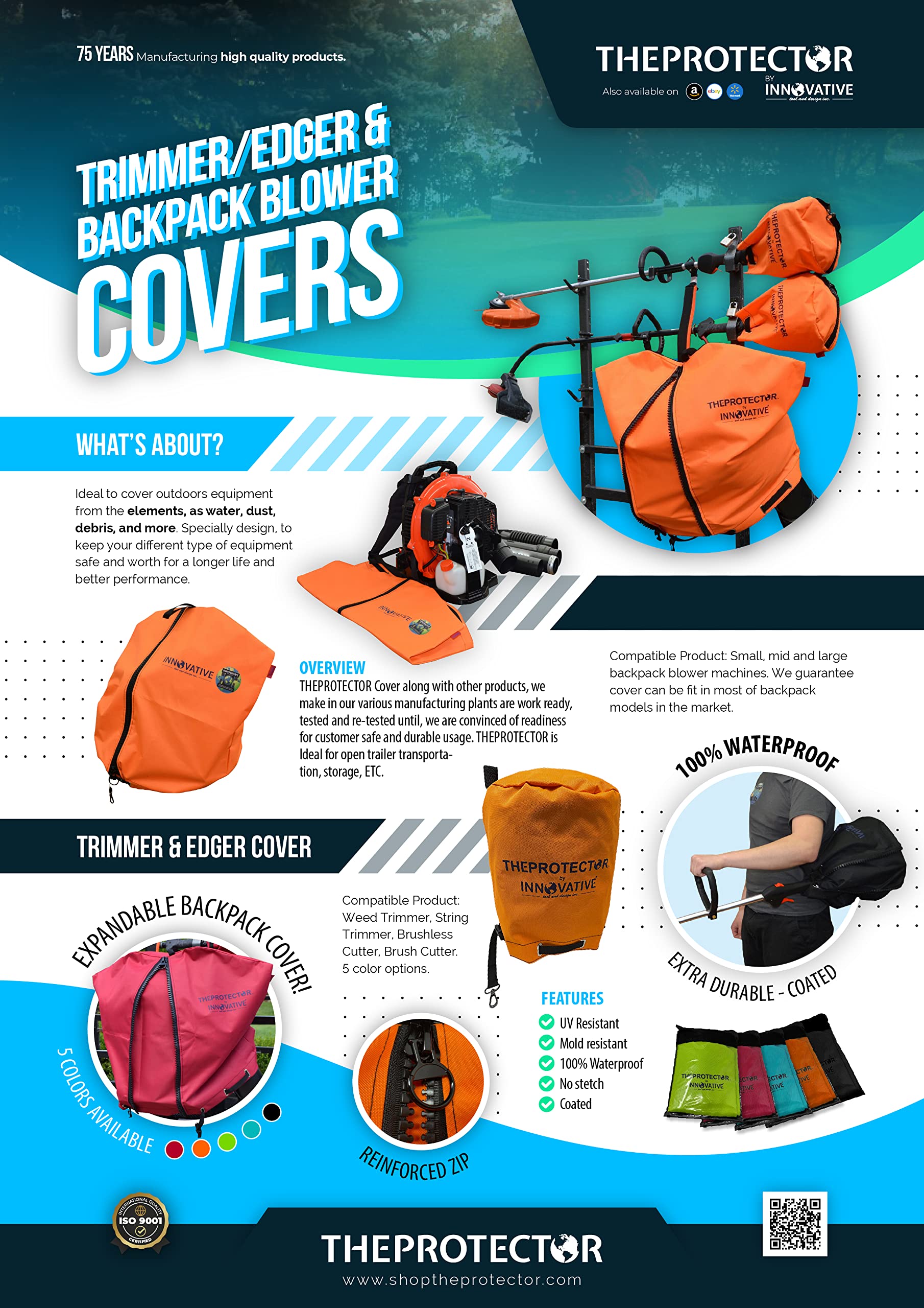 Innovative t&d Backpack Blower Cover Leaf Blower Cover, Blower Cover, Waterproof Cover, wrap
