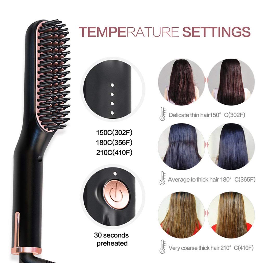 LXXSH Mane Brush Beard Oil Beard Cream Beard Water Men's Style Straight Hair Comb Styling Men's Beauty Kit Tool