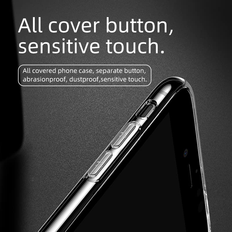 Tigowos Magnetic Phone Case for iPhone 8 Plus Case with MagSafe Wireless Charging Shockproof Protective Case for iPhone 8 Plus(5.5"), Clear