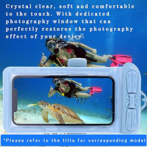 Puccy Case Cover, Compatible with Infinix HOT 10i Waterproof Pouch Dry Bag (Not Screen Protector Film) New Version Blue