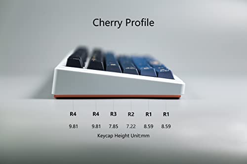 TRUSYO PBT Keycaps 145 Set for Star Spectrum, Five-Sided Thermal Sublimation, Original Height,61/87/98/104/108 Keys Suitable for Mechanical Keyboard(Keyboard not Included)