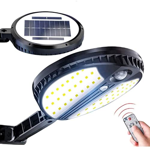 OAQZGBVK 2Pack Super Bright Solar Street Lights Outdoor with Remote Wireless IP65 Waterproof LED Security Light for Road Yard Parking lot and Garage