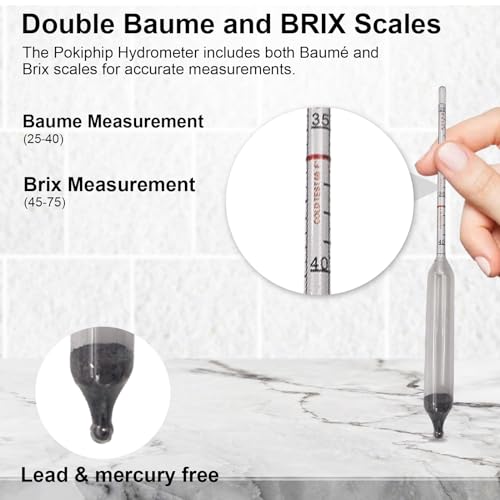 Maple Syrup Hydrometer Density Meter For Sugar And Moistures Content Measurement For Consistently DeliciousPures Syrup