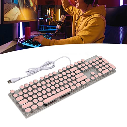 Huleo Mechanical Gaming Keyboard, Plug and Play Blue Switch Mechanical Keyboard for PC Blue Switch