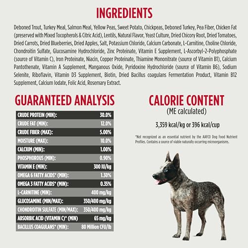 Nulo Freestyle All Breed Senior Dry Dog Food, Premium Grain-Free Dog Kibble with Healthy Digestive Aid BC30 Probiotic and Chonoitin Sulfate for Hip & Joint Support, 6 Pound (Pack of 1)