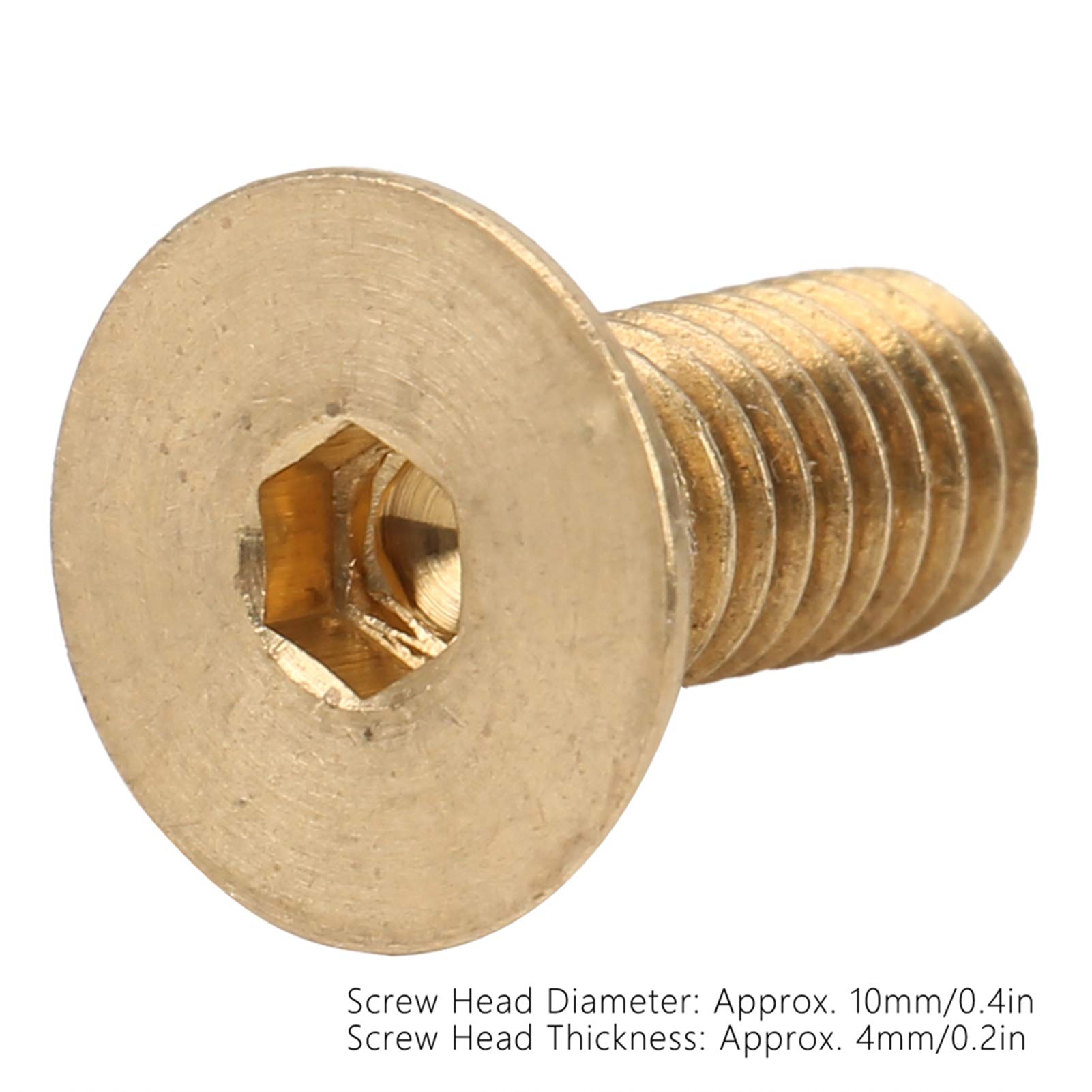 Countersunk Hex Socket Screws, 50Pcs Flat Hexagon Socket Screw, M5 Pure Copper Countersunk Head Screw, Can Fix Components, Industrial and, Rivet Nuts (M5*12)