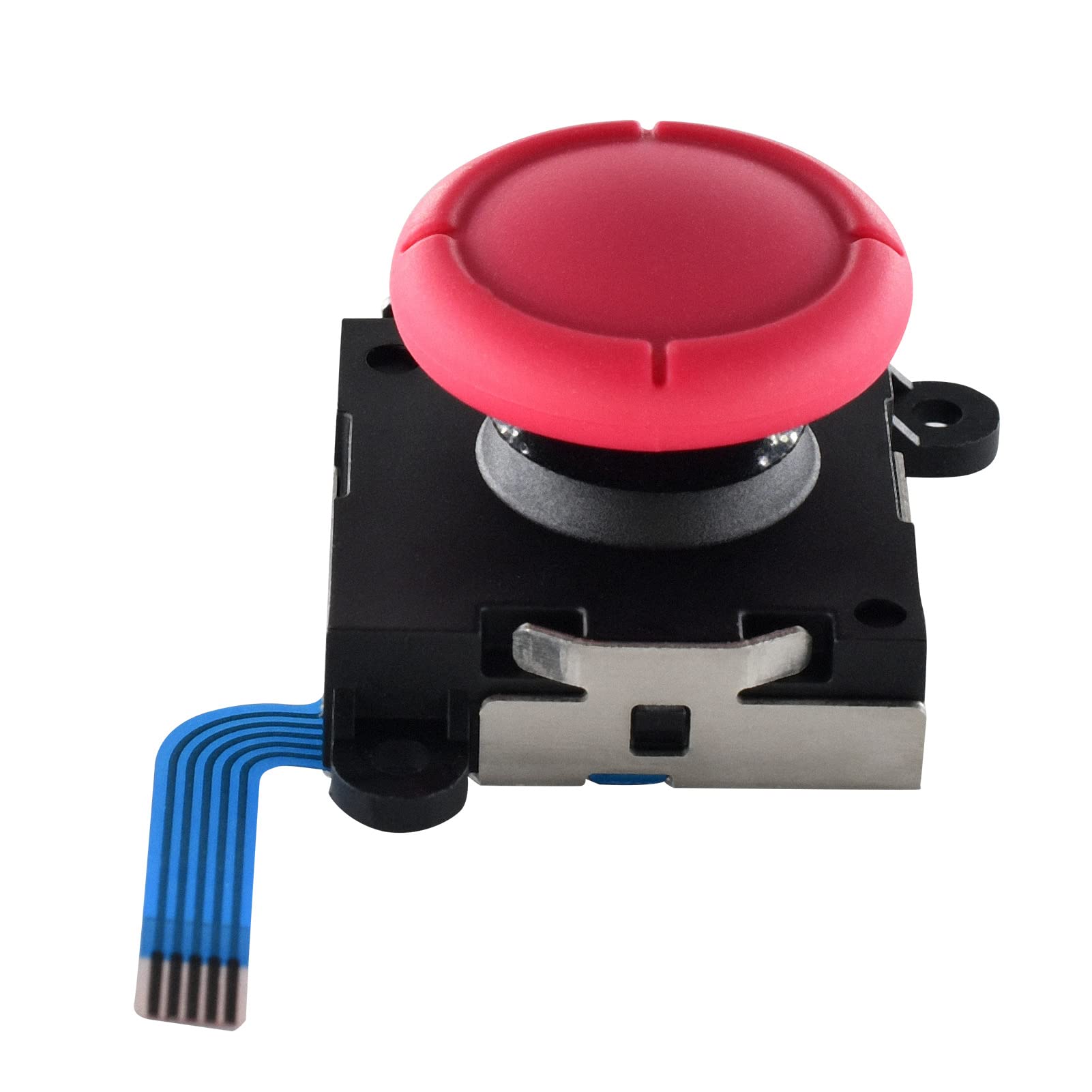 ENVPRFR 3D Joystick Thumb Stick Replacement for Nintendo Switch Joycon Controller & Switch Lite Accessories 2 Pack Left/Right Analog Joysticks & 4 Screws (Red)