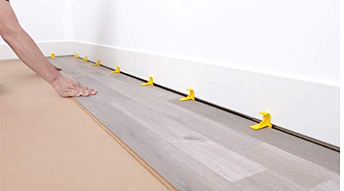 Tfloor Laminate Flooring Spacers : for Installing Laminate Wood, Vinyl Plank, Engineered Hardwood, LVT, Bamboo, Subfloor Panels, or Any Floating Floor Material. Made in The USA.