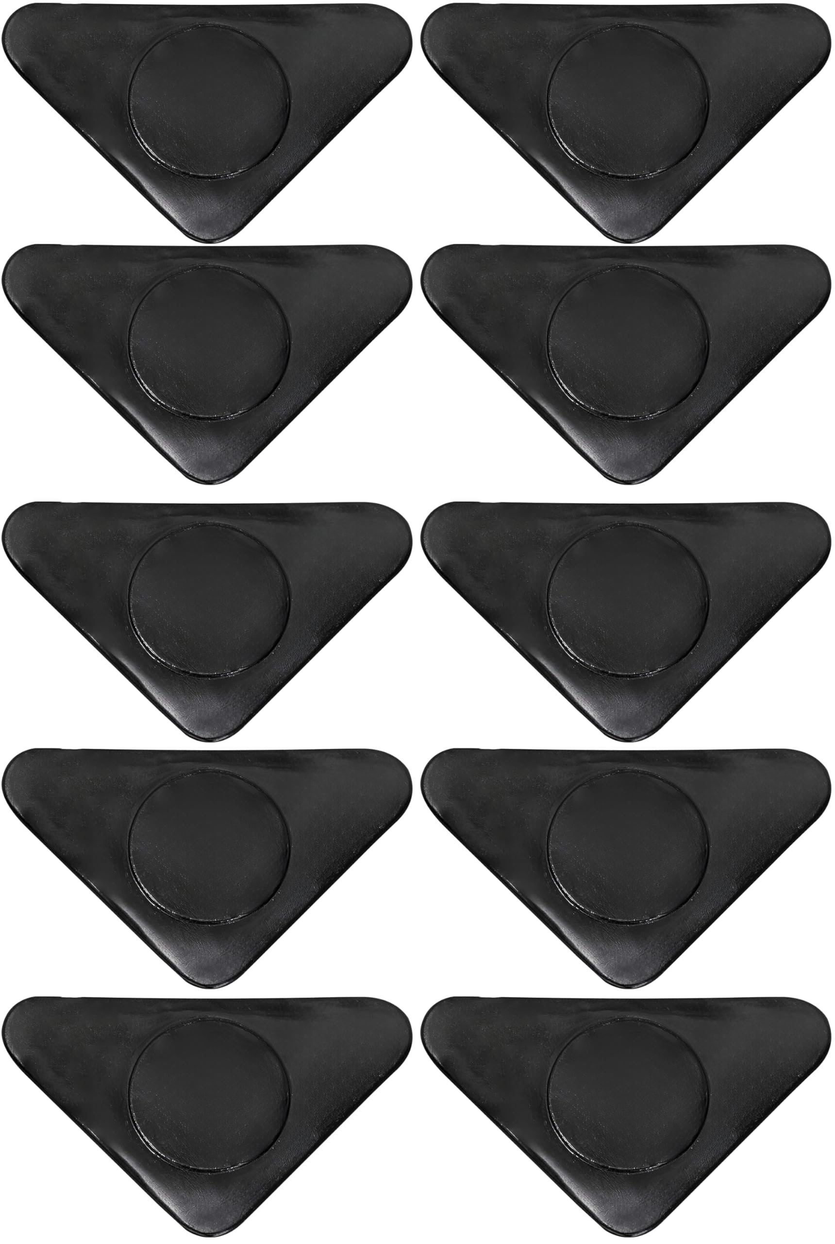 Prescott Plastics 1.5" Inch Angle Iron Plug Insert (10 Pack), Black L Shaped End Cap for Metal Tubing, Fence, Glide Insert for Pipe Post, Chairs and Furniture Legs