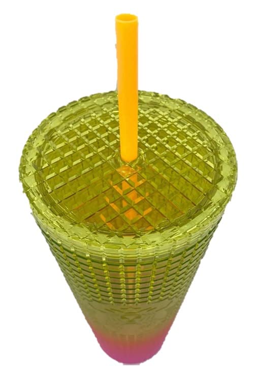 Starbucks Cold Cup Tumbler Venti 24 oz Summer 2022 (Lemon Pink Gradient)