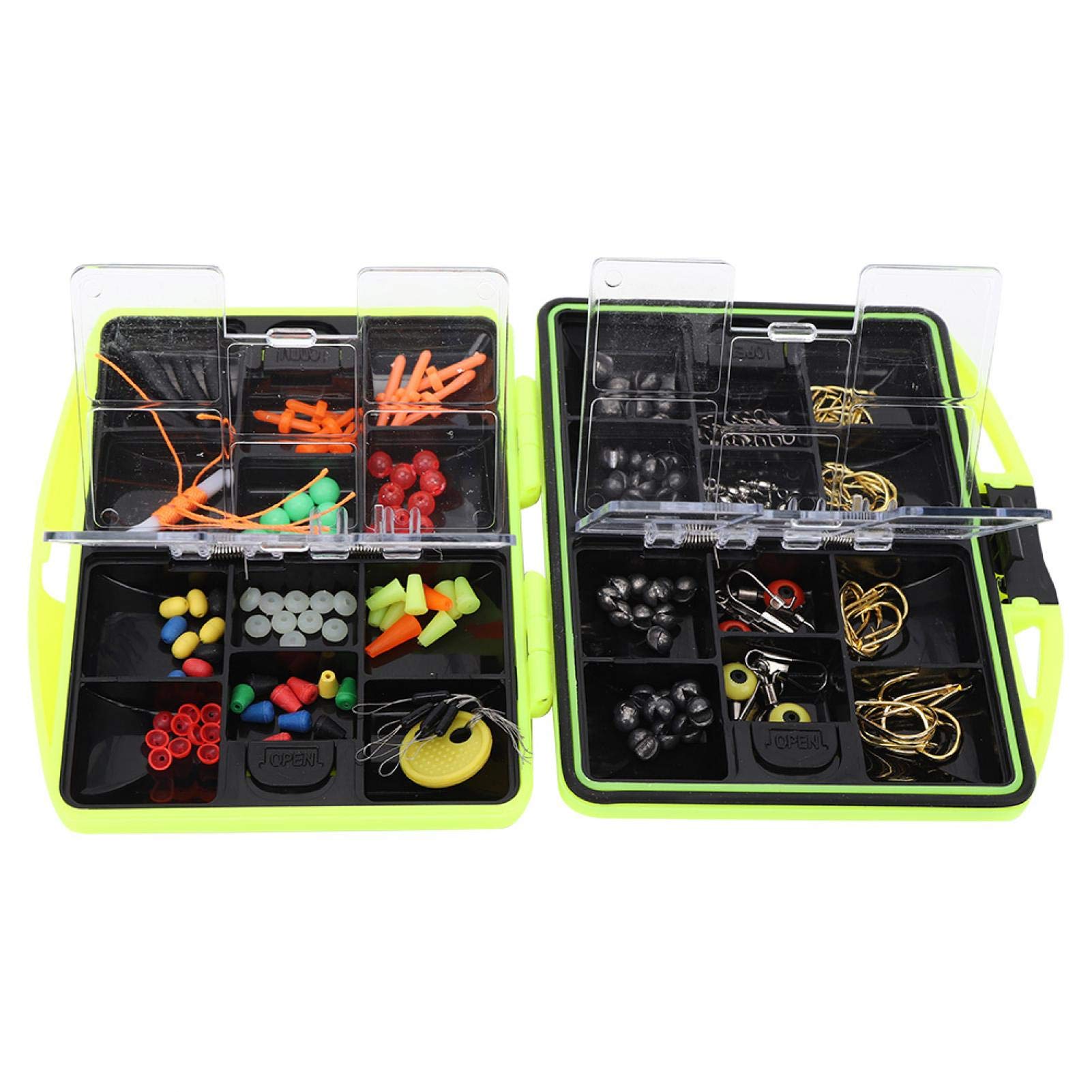 FECAMOS Fishing Tackle Box, Sea Fishing Tool Set Lightweight Complete Accessories for Outdoor Activities