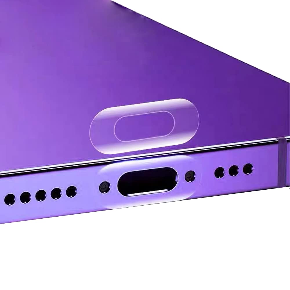 Epivol Transparent Protective Film for iPhone 14 Pro Max /14 Plus /13 Pro Max/12 Pro Max Charging Port Protection (10 Pack) Compatible with iPhone Anti Dust Plugs Cap