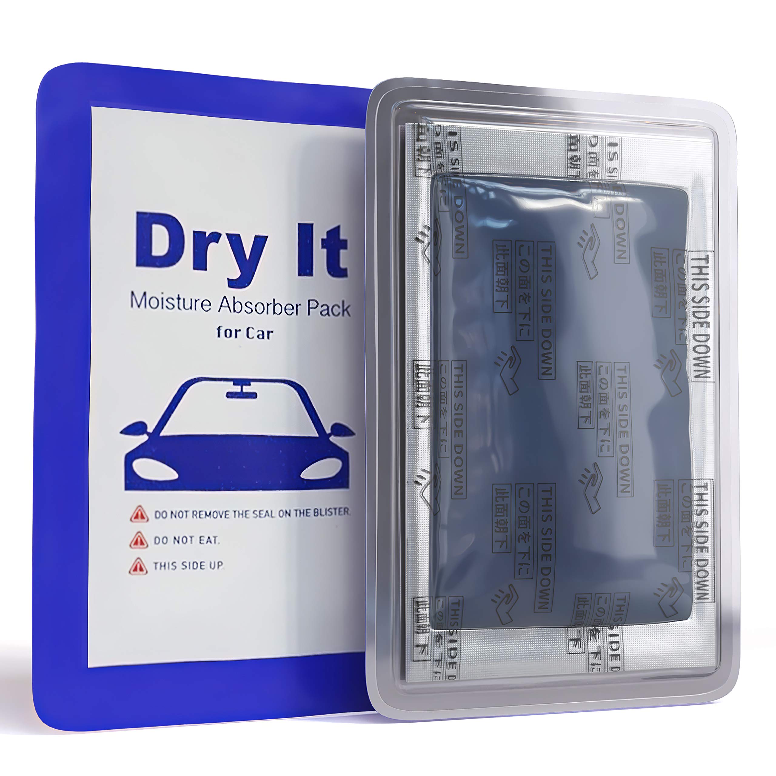 Dry It Activated Charcoal Car Deodorizer & Odor Eliminator - Moisture Absorber & Vehicle Interior Dehumidifier [5pk]