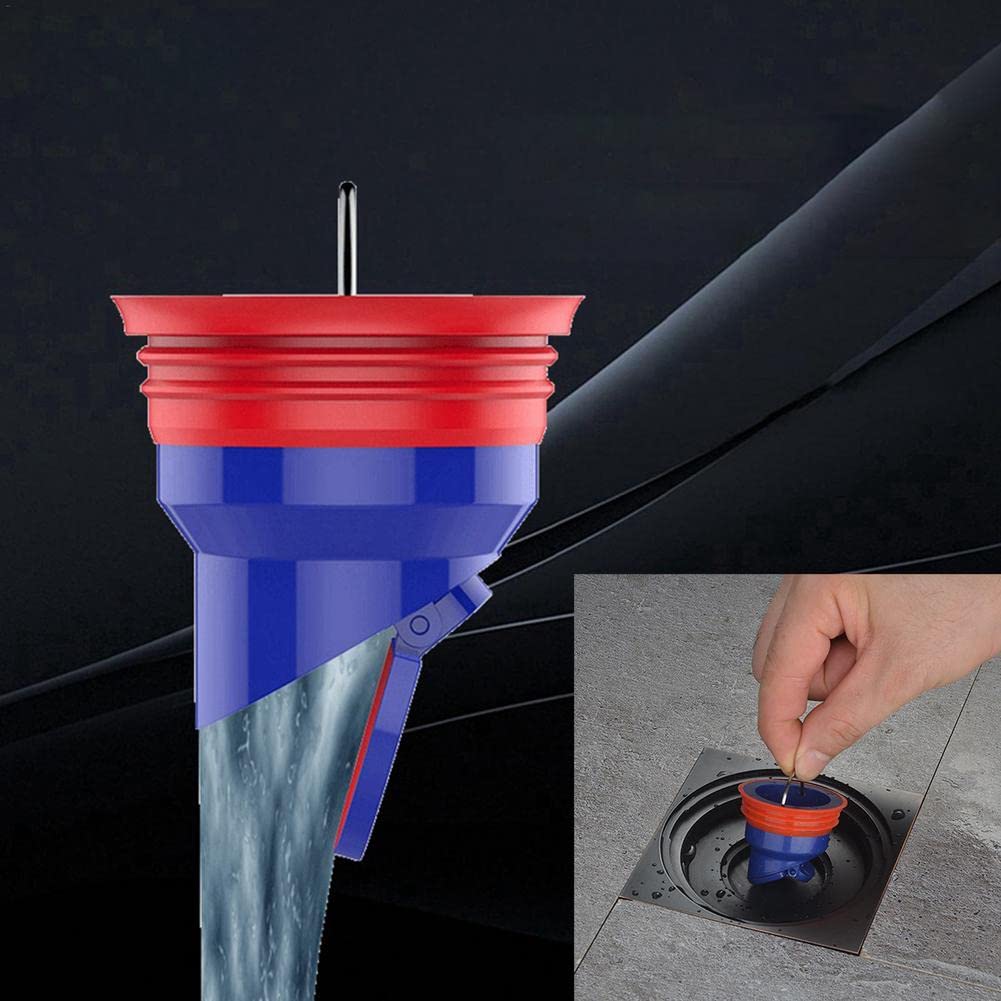LzyxzQ Floor Drain,Floor Shower Drain Bathroom Silicone Drain Valve,Shower Bathtub Drain Stopper Floor Drain Kitchen Sink Drain Core Kitchen Accessories Floor Strainer, Blue