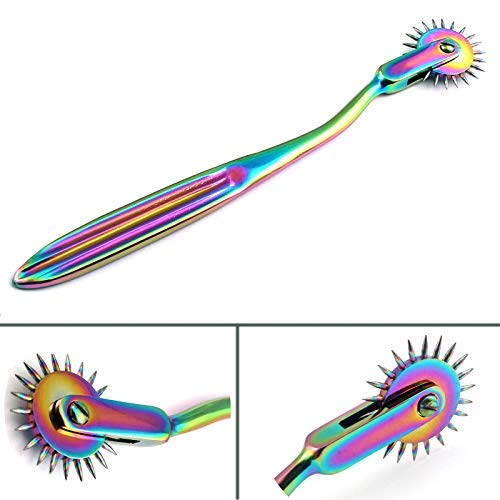 OdontoMed2011® Rotating Spur Wartenberg Pinwheel Stainless Steel Multi Color Rainbow Pin Wheel diagnostic equipment