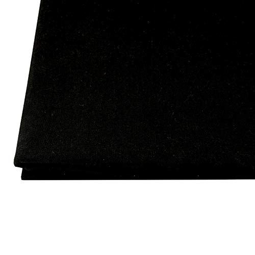 Rose Flavor Pre-Cut Quilting Linen Fabric,Craft Cloth,DIY for Sewing Crafting 60" by 1 Yard(Black)