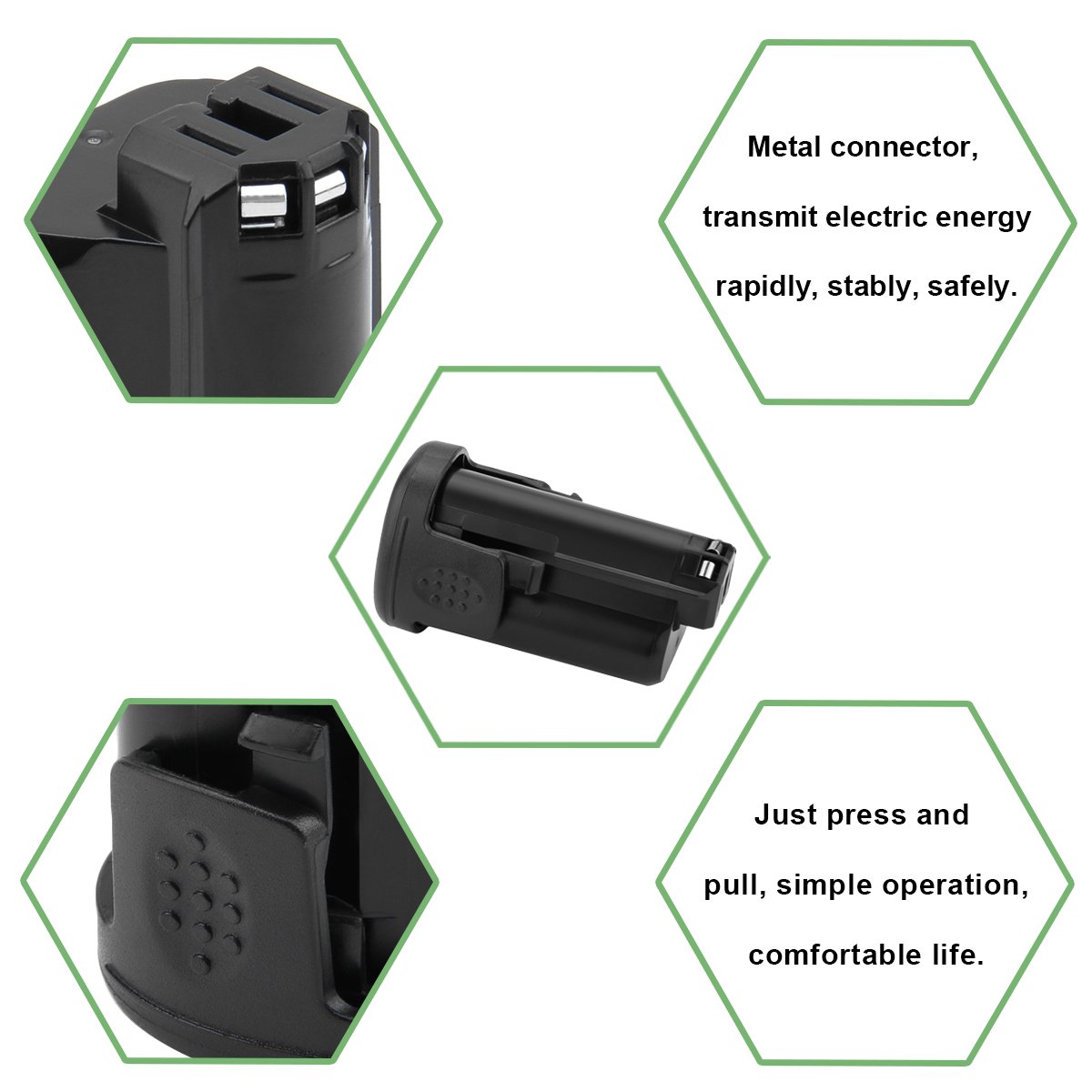 Hanaix 2 Pack 12V 3.0Ah Battery for Dremel B812-01 B812-02 B812-03 Compatible with 8200 8220 8300 Rotary Oscillating Cordless Tools Dremel 12V Battery Li-ion