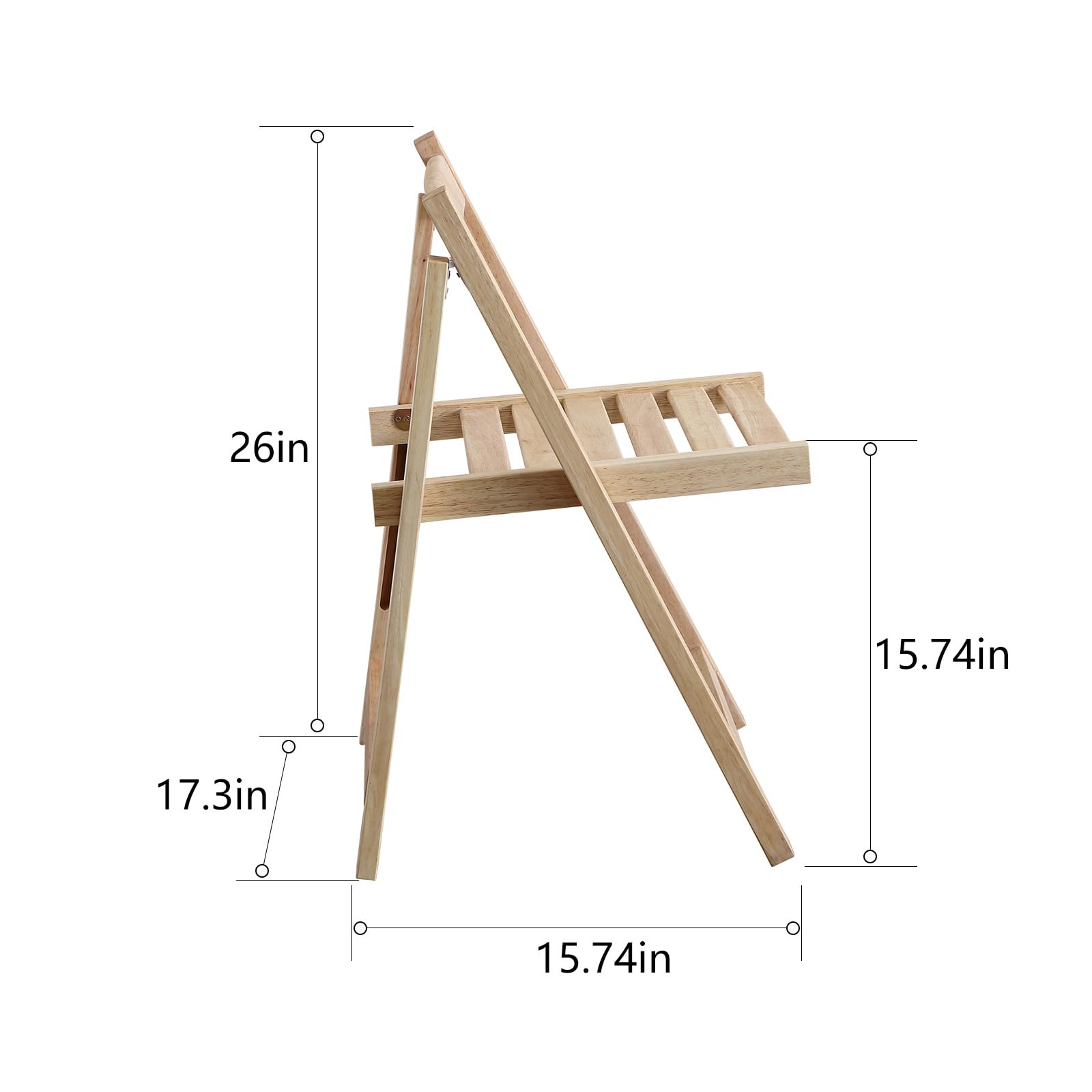 COMUHOME Wood Drop Leaf Folding Dining Table with 2 Drawers and 4 Wheels, Wood Folding Chair Set of 2, Space Saving Dining Set for Living Room, Kitchen and Office