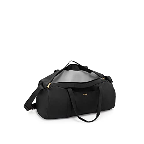 TUMI Just In Case Duffel - Small Duffel Bag for Women & Men - Easily Carry Travel Accessories - Travel Duffel Bag for Commuters & Adventurers - Weekender Bag for Travel - Black/Gold