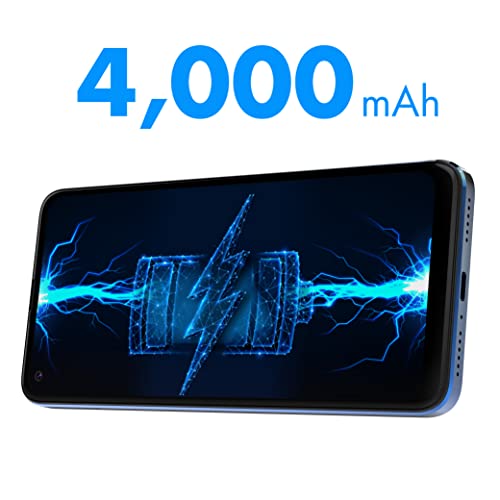 NUU B10 | 2022 | Unlocked | US Warranty| 6.55β HD+ Display | 48MP Triple-Camera | 64GB + 4GB RAM | 4000mAh Battery | Android 11 | (Blue Color)