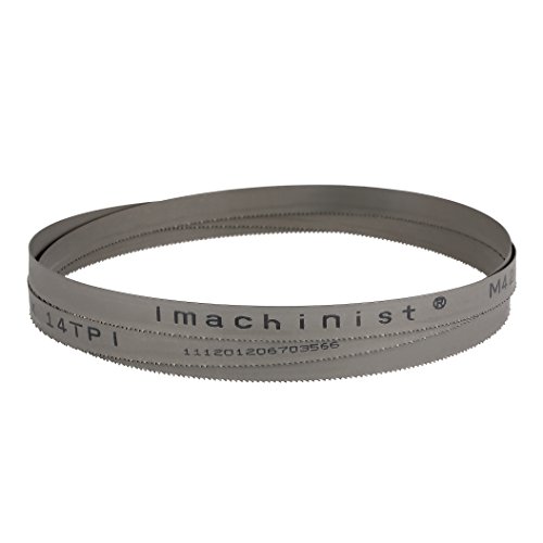 Imachinist S64514 Bi-Metal Band Saw Blades 64-1/2" X 1/2" X 14tpi for Cutting Soft Ferrous Metal