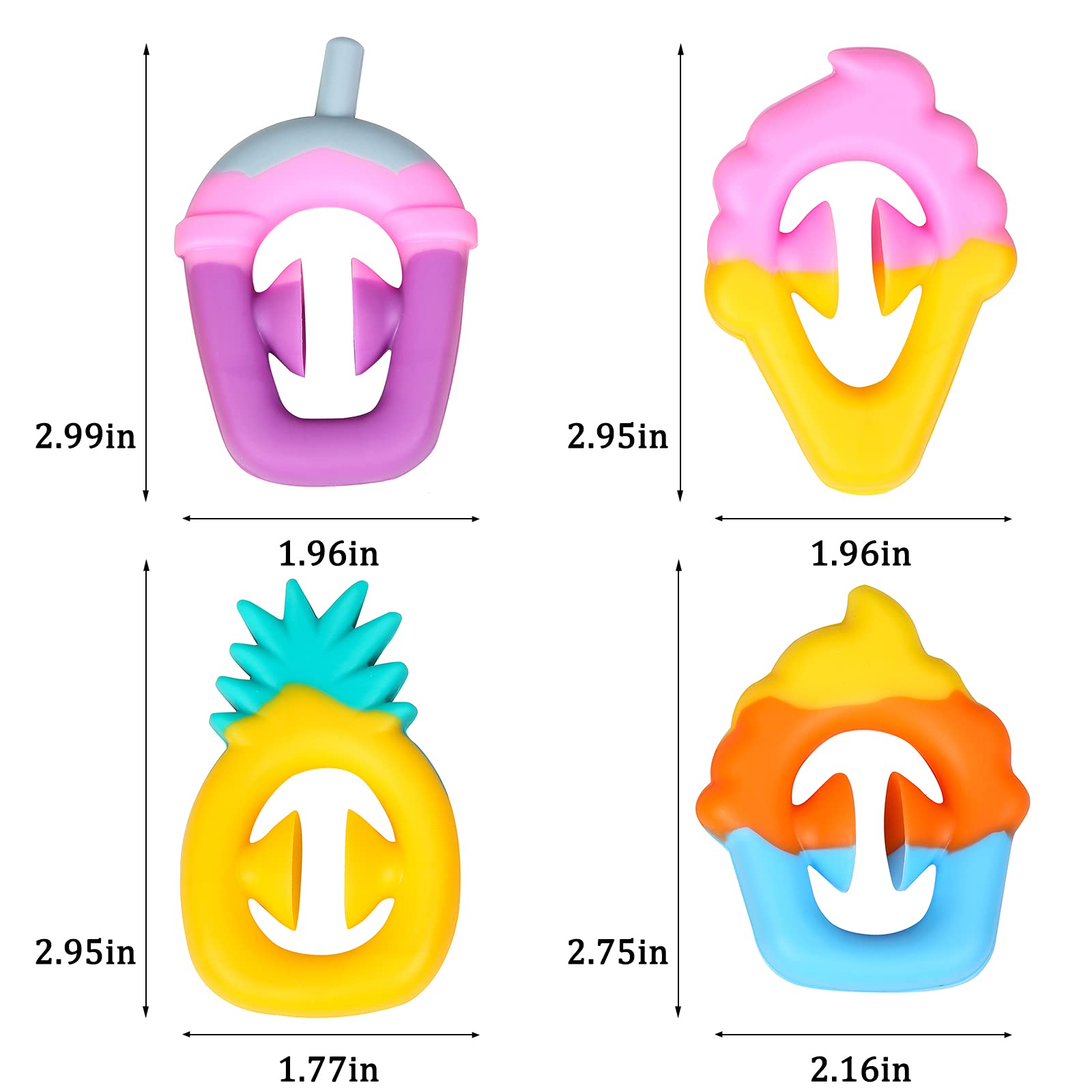 Snapper Fidget Toys,Grab and Snap Hand Toy,Snapper Popper Noise Maker Finger Sensory Toy,Stress Relief Squeeze Toy Easter Christmas Party Gift (4 Pieces)