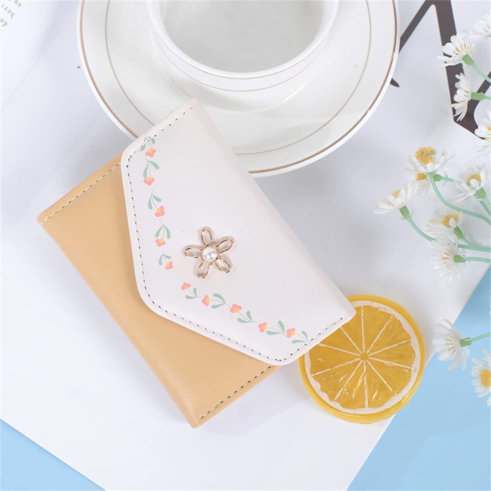 EQUITARE Cute Wallet, Leather Pocket Wallet Ladies Mini Purse with ID Window for Women Girls