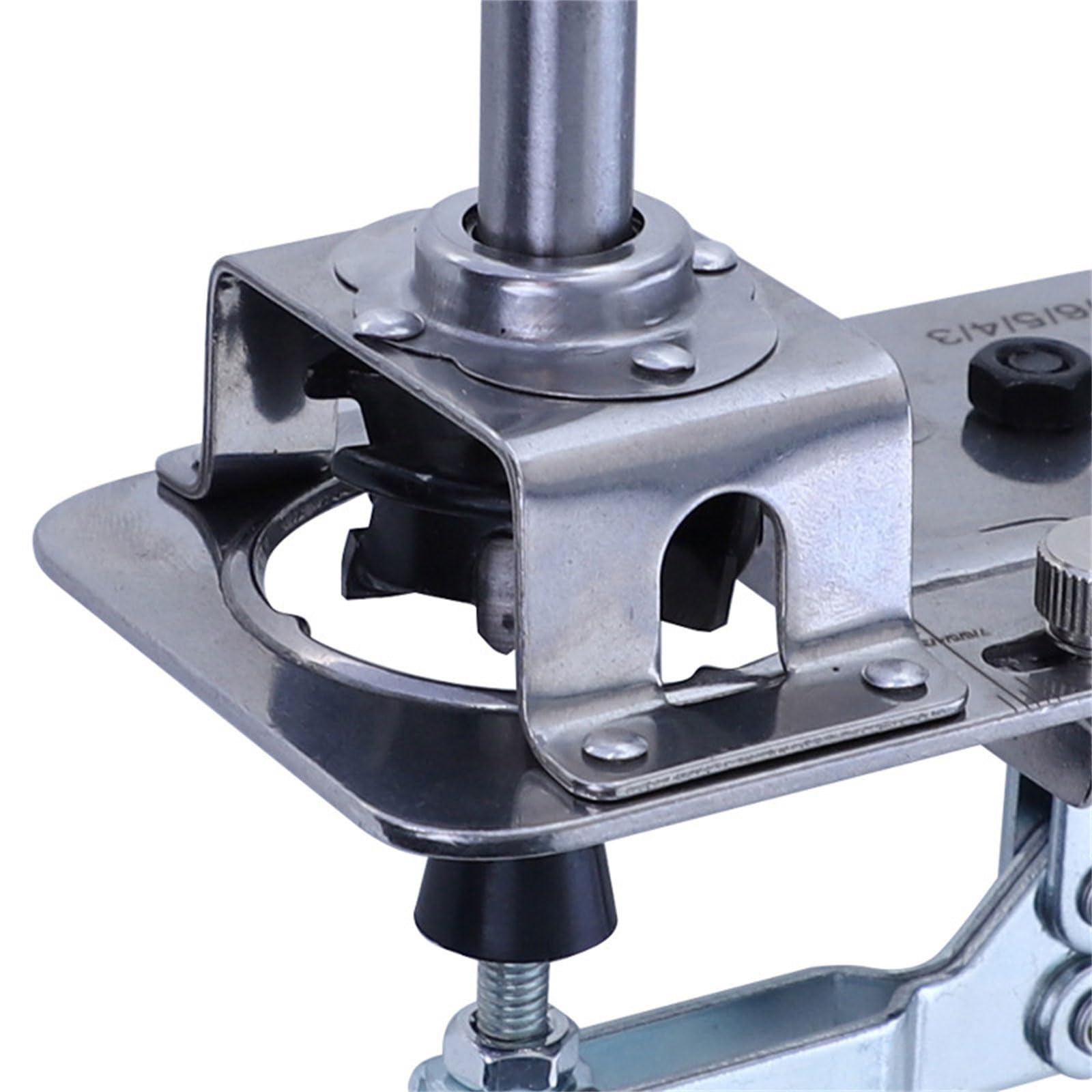 Concealed Hinge Jig with Clamp Drilling Guide Hole Locator Kits Hinge Punching Tool for Cabinet Door Hinges Inset Stainless Steel Opening Locator