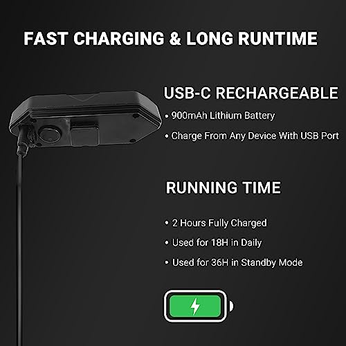 Himiway LED Bike Taillight Light Bike Light with Turn Signals(Remote Control) / Taillight(Colorful) / Taillight with Brake Sensor/Taillight with Alarm Horn Bicycle Light Waterproof USB Rechargeable