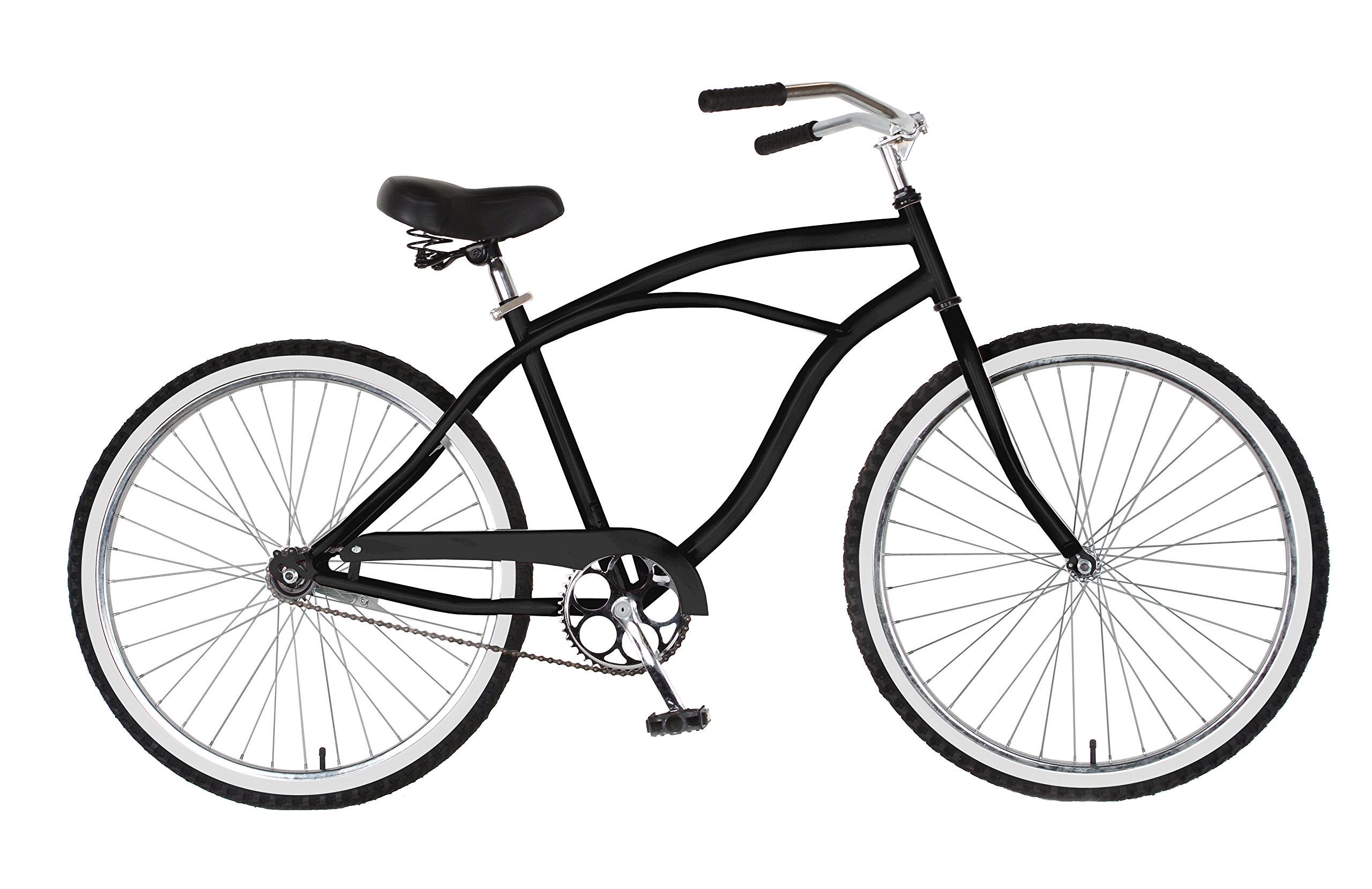 Cycle Force Cruiser Bike, 26 inch Wheels, 18 inch Frame, Men's Bike, Black