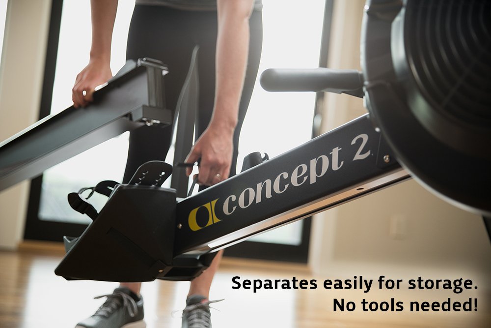 Concept2 Model D Indoor Rowing Machine with PM5, Tall Legs and Polar H10 ANT+ Heart Rate Monitor, XS-S: 20-26" HRM