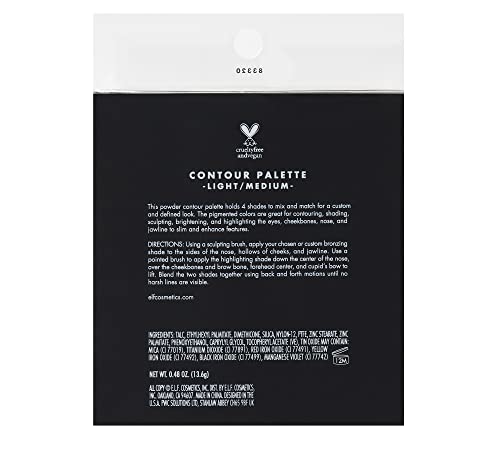 e.l.f. Contour Palette 83320 Light/Medium .56 oz