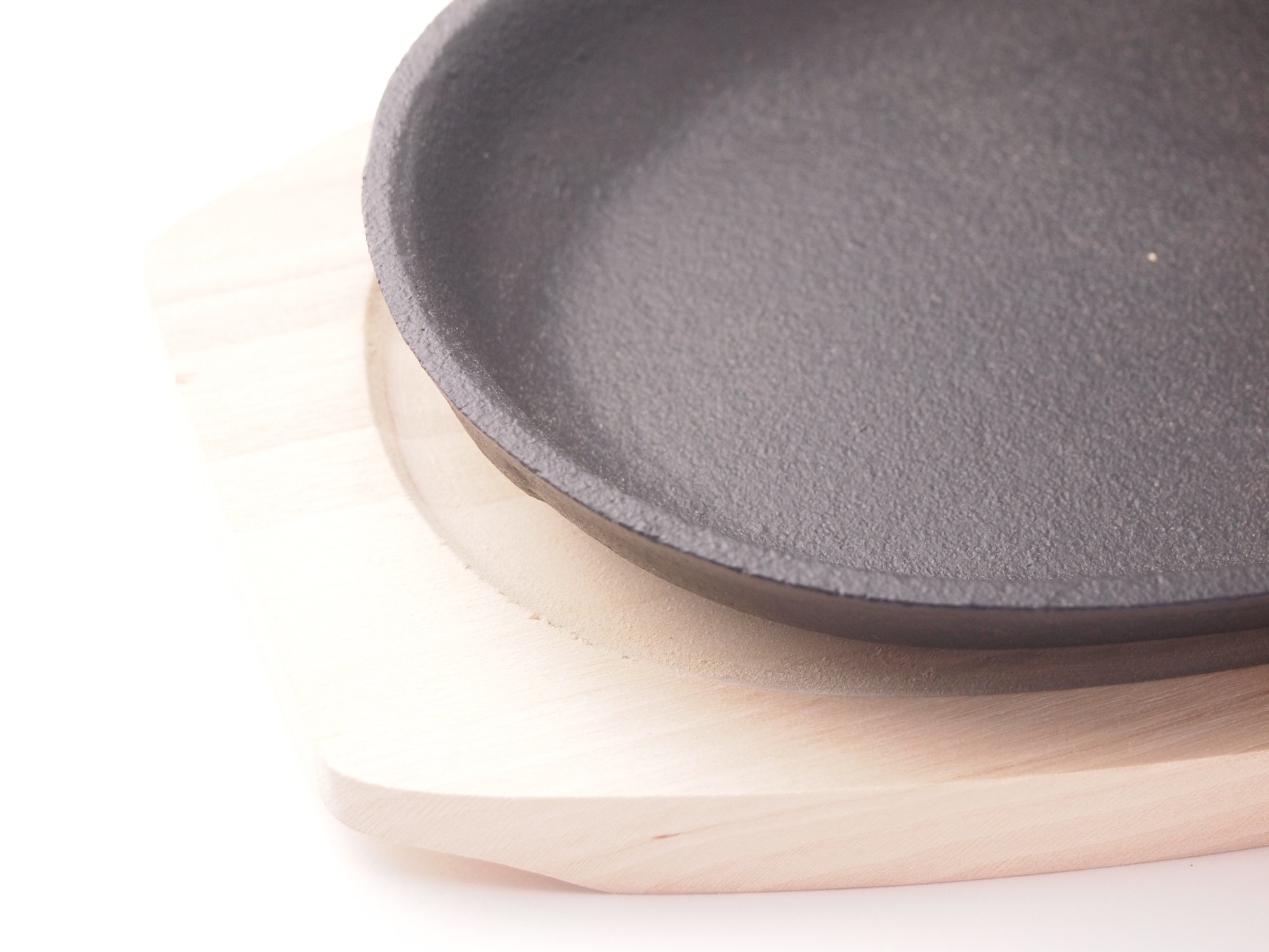 Happy Sales HSSP-CTSP22, Cast Iron Steak Plate Set of 2, 5.5" W x 1" H x 9.25" L, Black