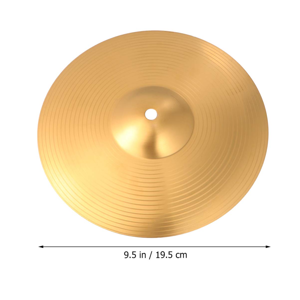 ERINGOGO 2 pieces Crash Ride Cymbal crash cymbal brass- hat cymbals crash ride 10 inch Bass Drum Cymbal