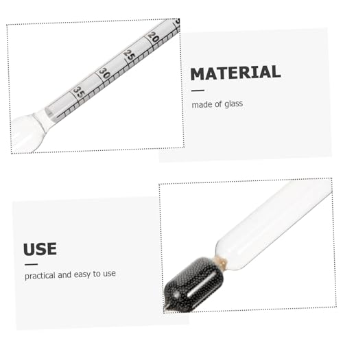 Mobestech Hydrometer Liquid Meter Liquid Measuring Tools Petroleum Meter Mud Making Supplies Liquid Tester for Distilling Supplies Liquidometer Petroleum Making Tool Measure Tool Glass